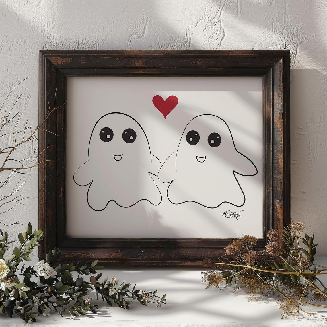 Friends Print, Friends Forever Print, Love Print, Friendship, Ghost ...