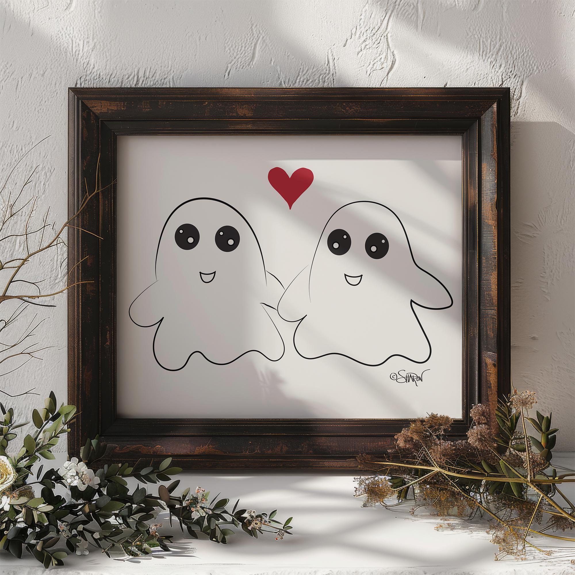 Friends Print, Friends Forever Print, Love Print, Friendship, Ghost ...