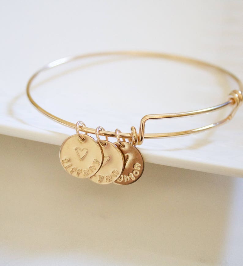 Gold Adjustable Bangle Bracelet//custom Bangle//expandable - Etsy