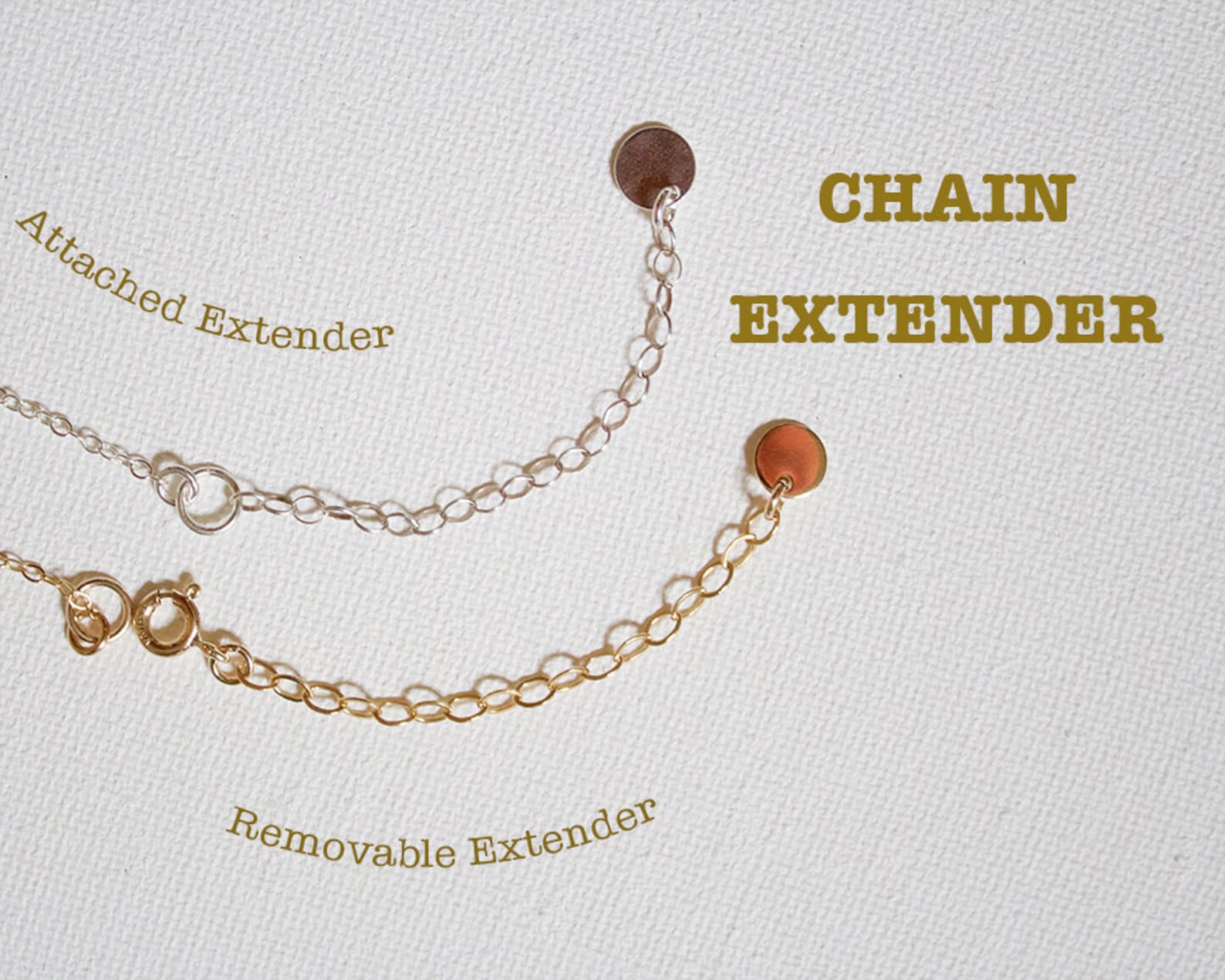 Chain Extender Attached Extender Removable Extender - Etsy