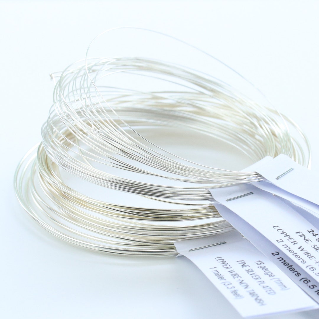 Non Tarnish Silver Plated Wire Bundle, Craft Wire, Jewelry Making Wire ...