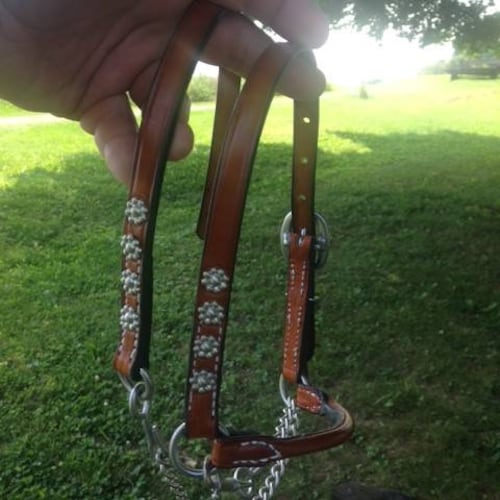 Goat Show Halters Natural Brown Black. Can Have Bling or - Etsy