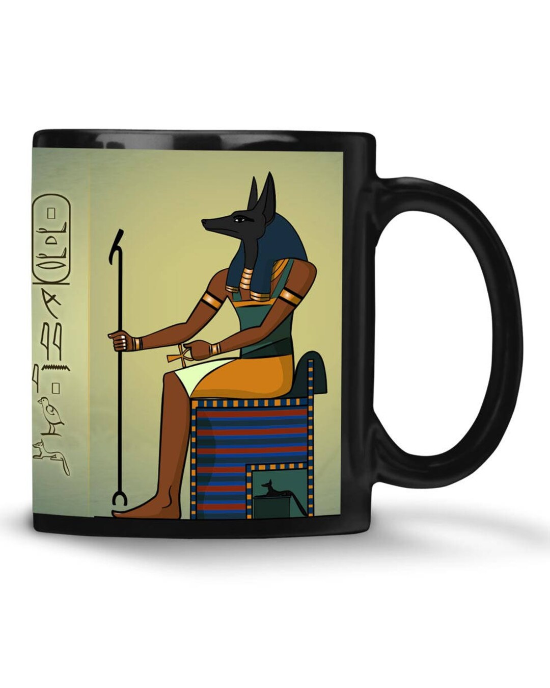 Anubis Mug / Egyptian Mug Anubis & Egyptian Name in - Etsy