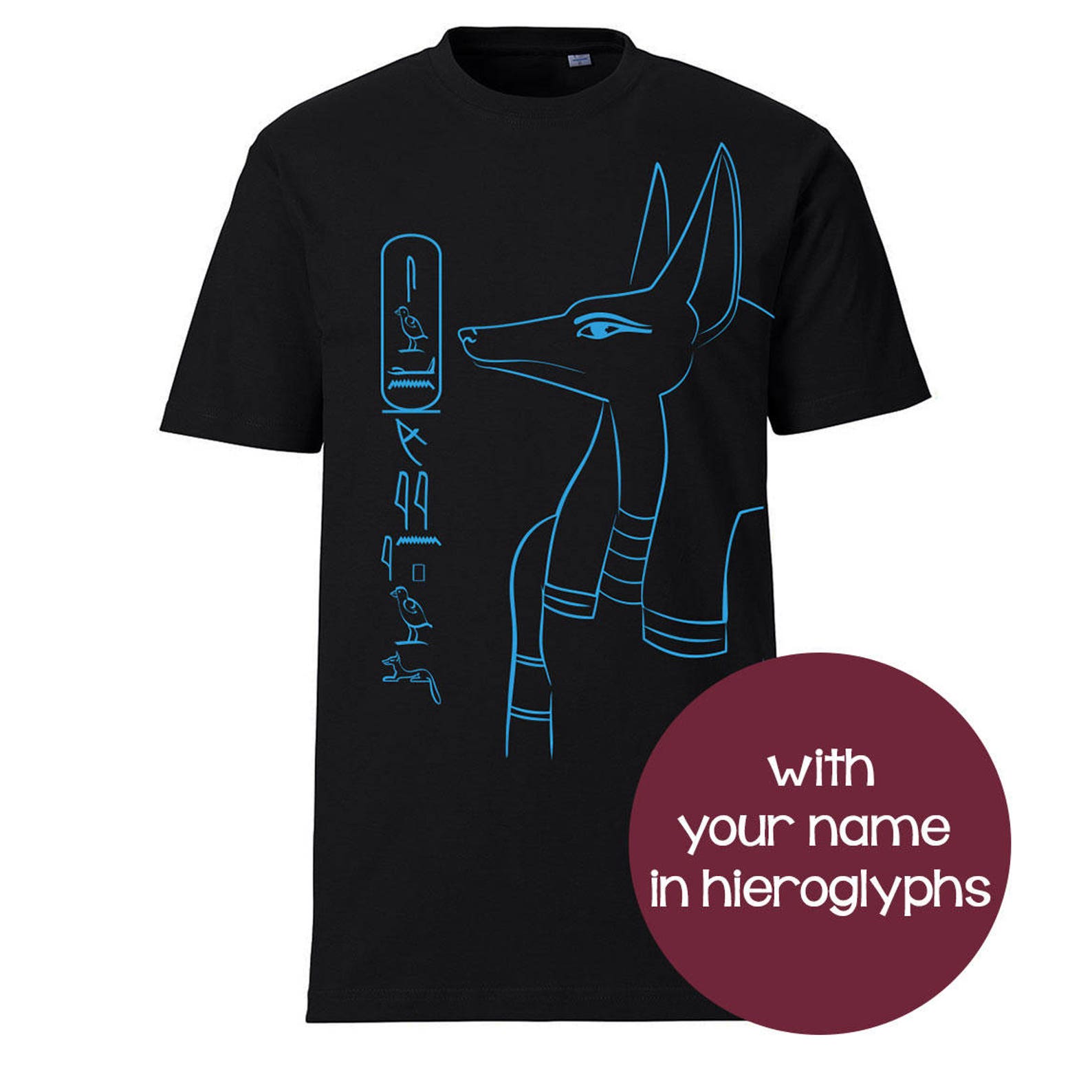 Anubis T-shirt Men and Women / Egyptian God Anubis T-shirt / - Etsy