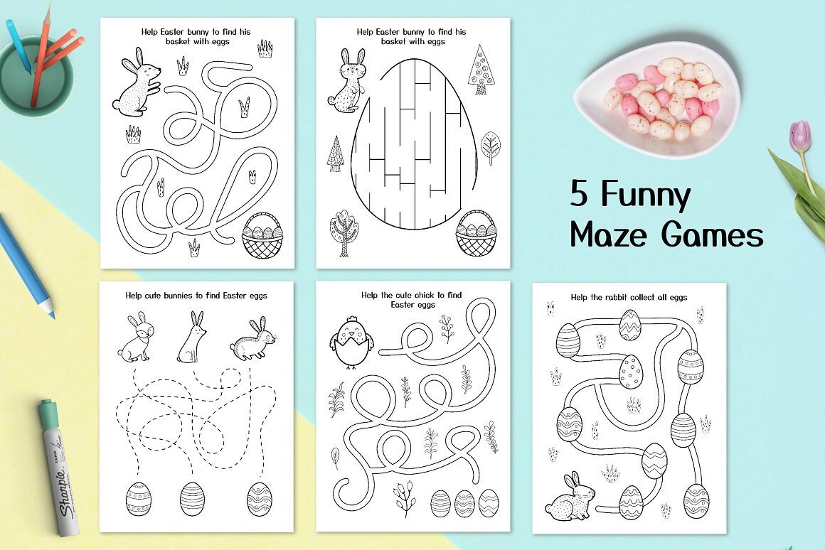 Printable Kids Easter Activity Pack - Etsy