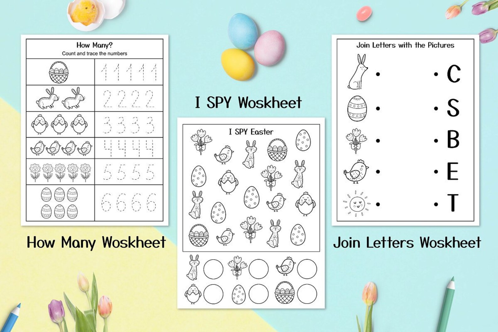 Printable Kids Easter Activity Pack - Etsy