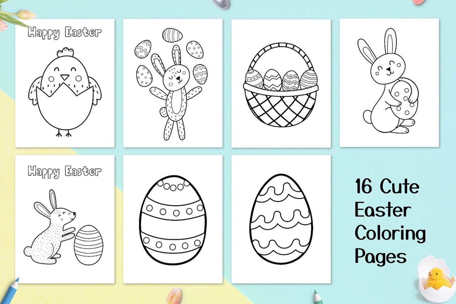 Printable Kids Easter Activity Pack - Etsy