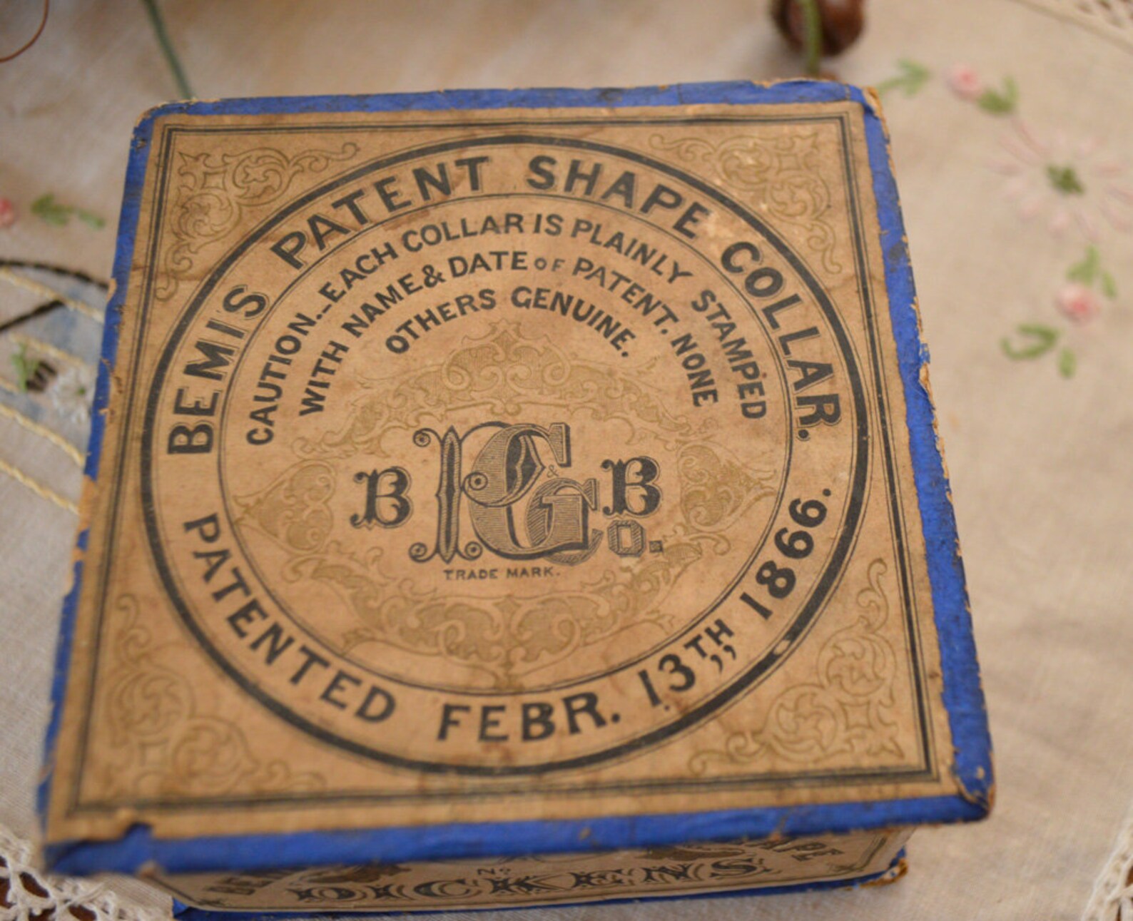 Vintage Bemis Paper Collar Box Antique Paper Box Dickens - Etsy