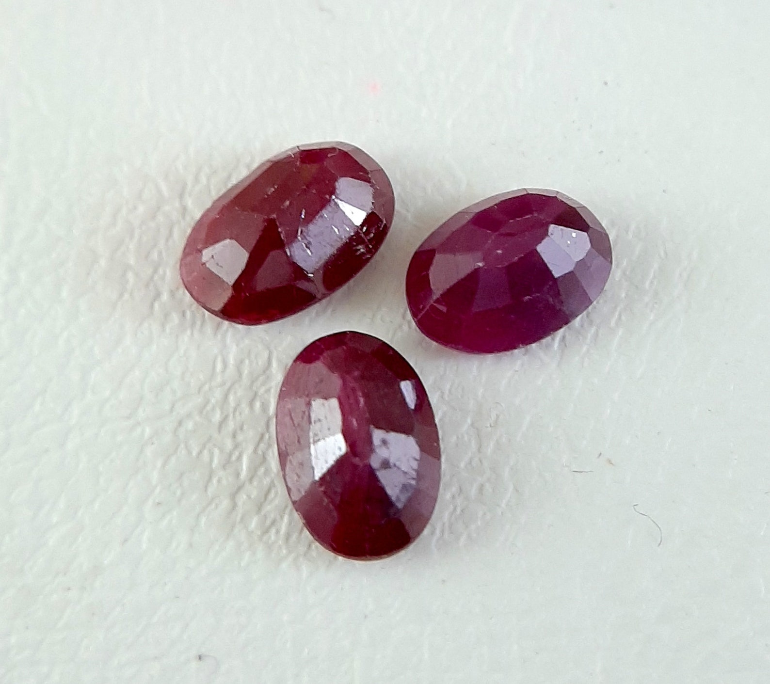 3Pcs Natural Ruby Gemstone For Jewelry Making 100%Natural | Etsy