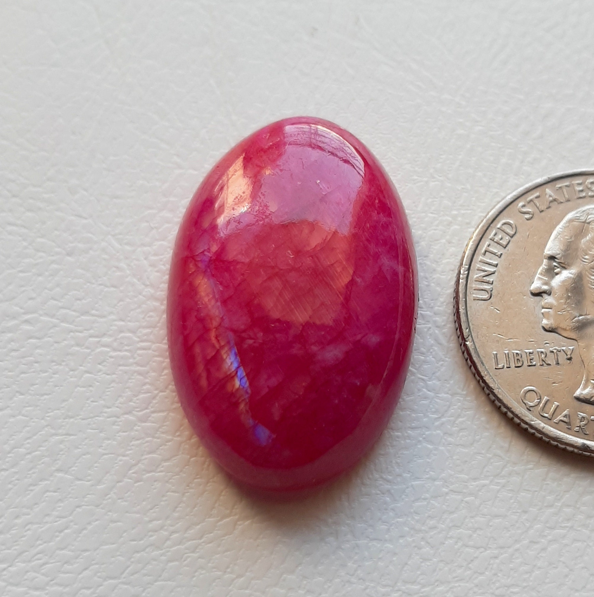 Pink Rainbow Moonstone Cabochon For Making Jewelry Pink | Etsy