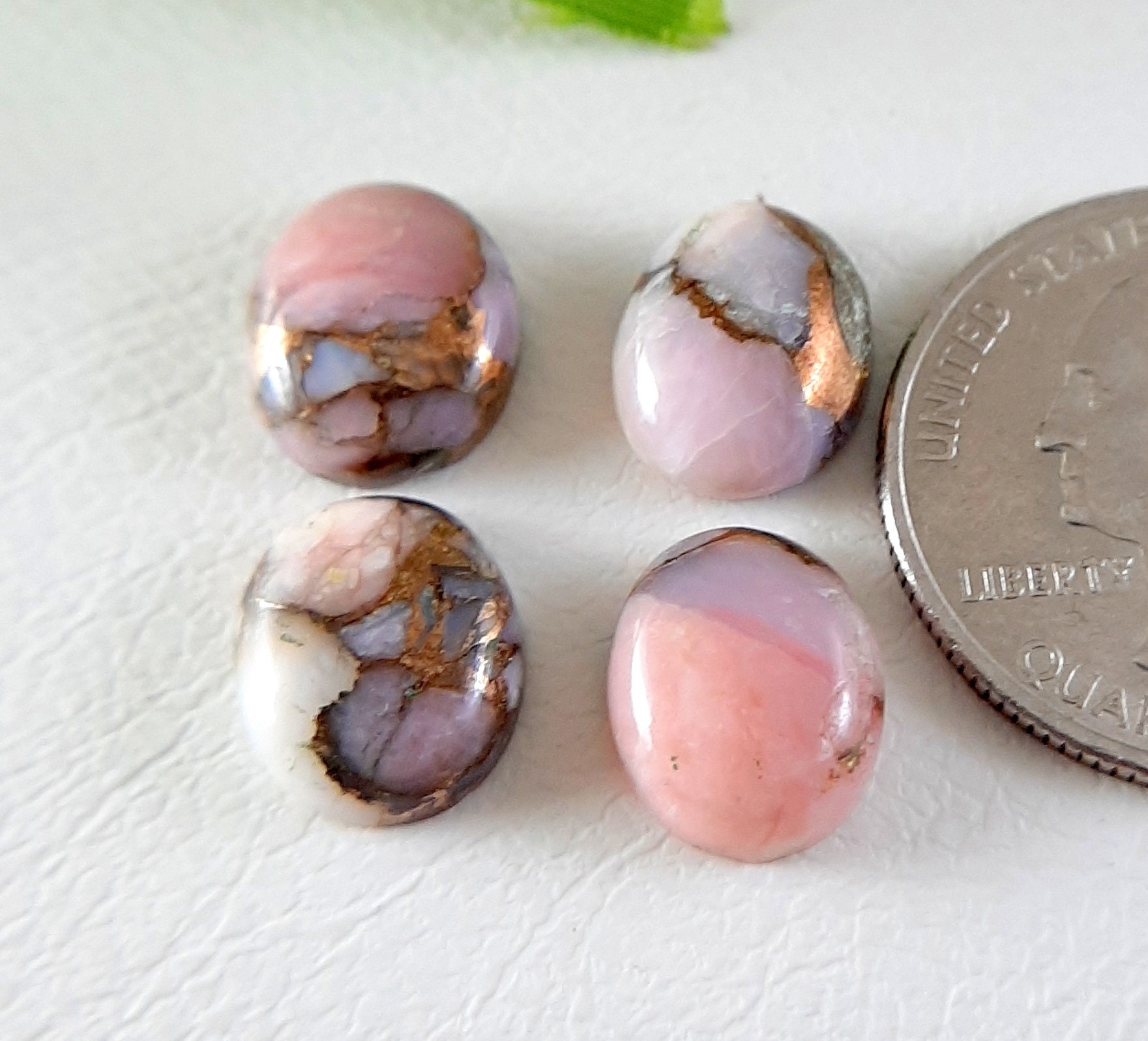 Rosa ópalo cobre 10x12mm piedra preciosa de forma ovalada | Etsy