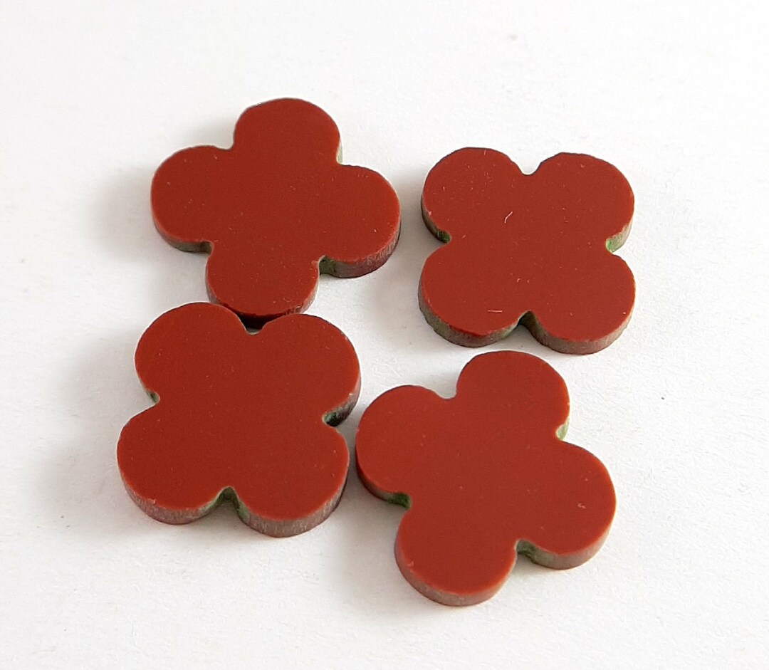 10pcs Red Jasper Flower Shape Gemstone for Jewellery Making - Etsy