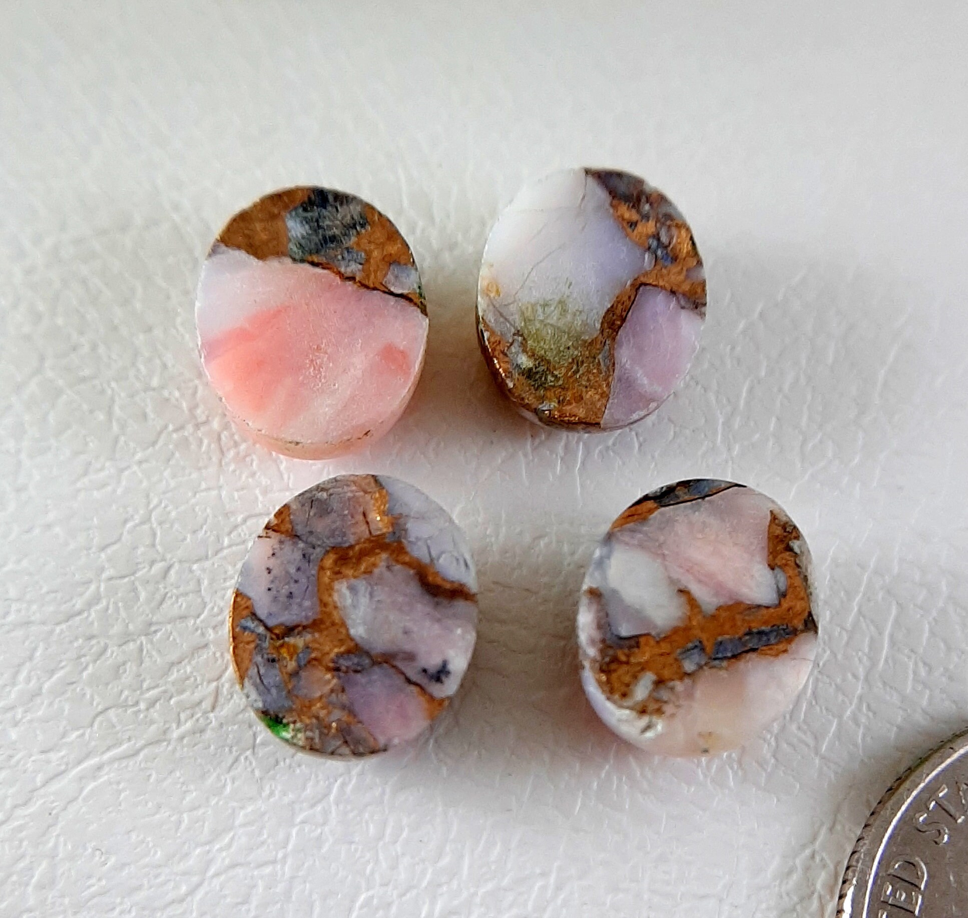 Rosa ópalo cobre 10x12mm piedra preciosa de forma ovalada | Etsy