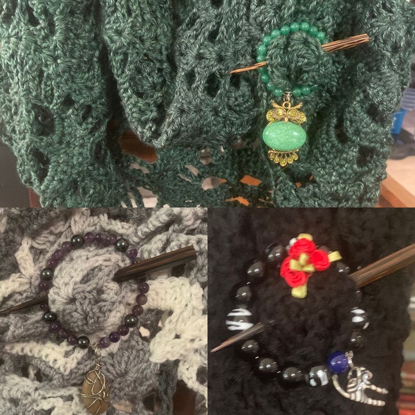 Beaded Shawl Pin - Etsy