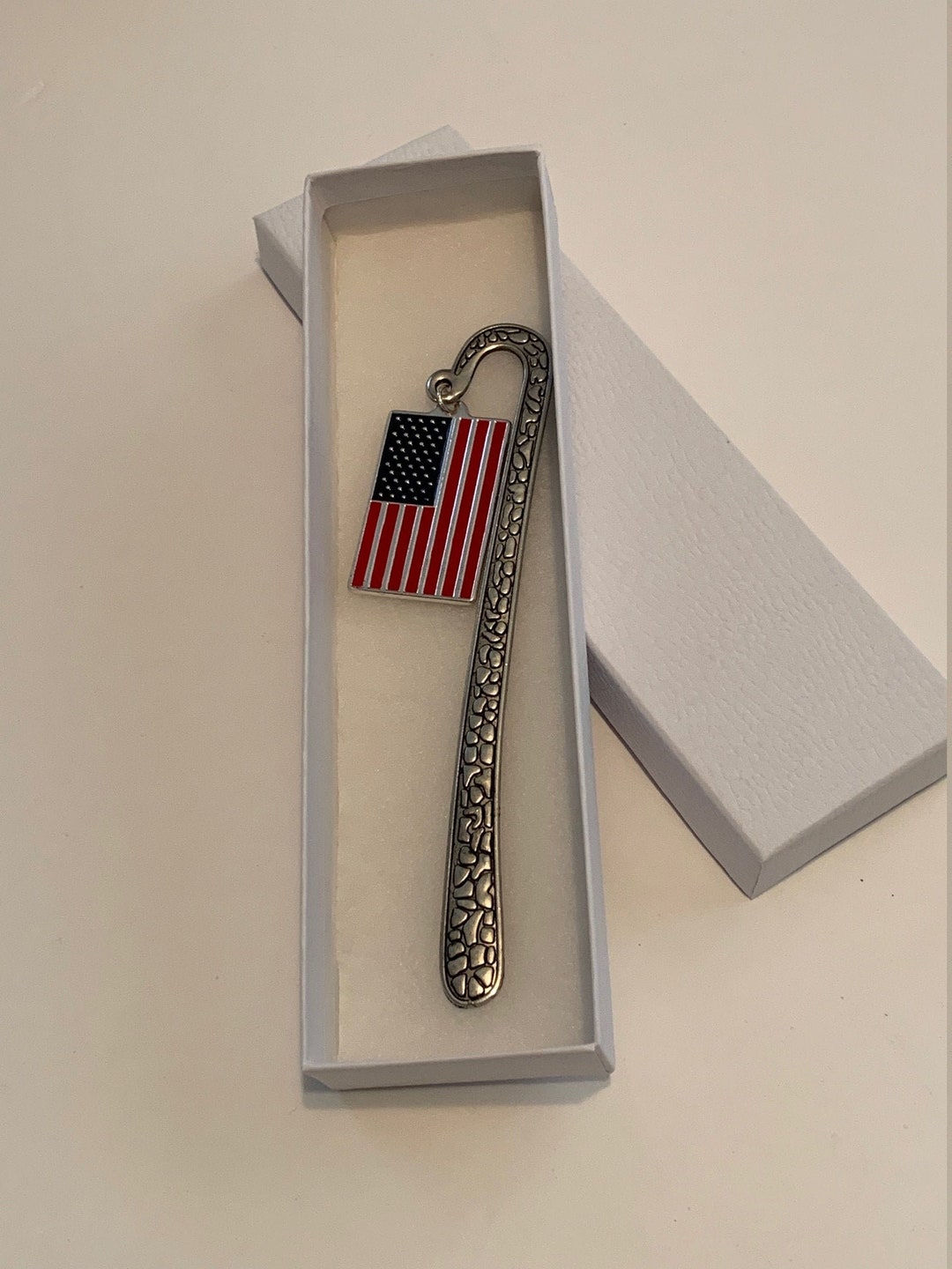 American Flag Bookmark, 6 Inch Metal Book Mark - Etsy
