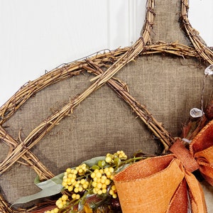 Fall Acorn Wreath for Front Door, Thanksgiving Decor, Natural, Wheat ...