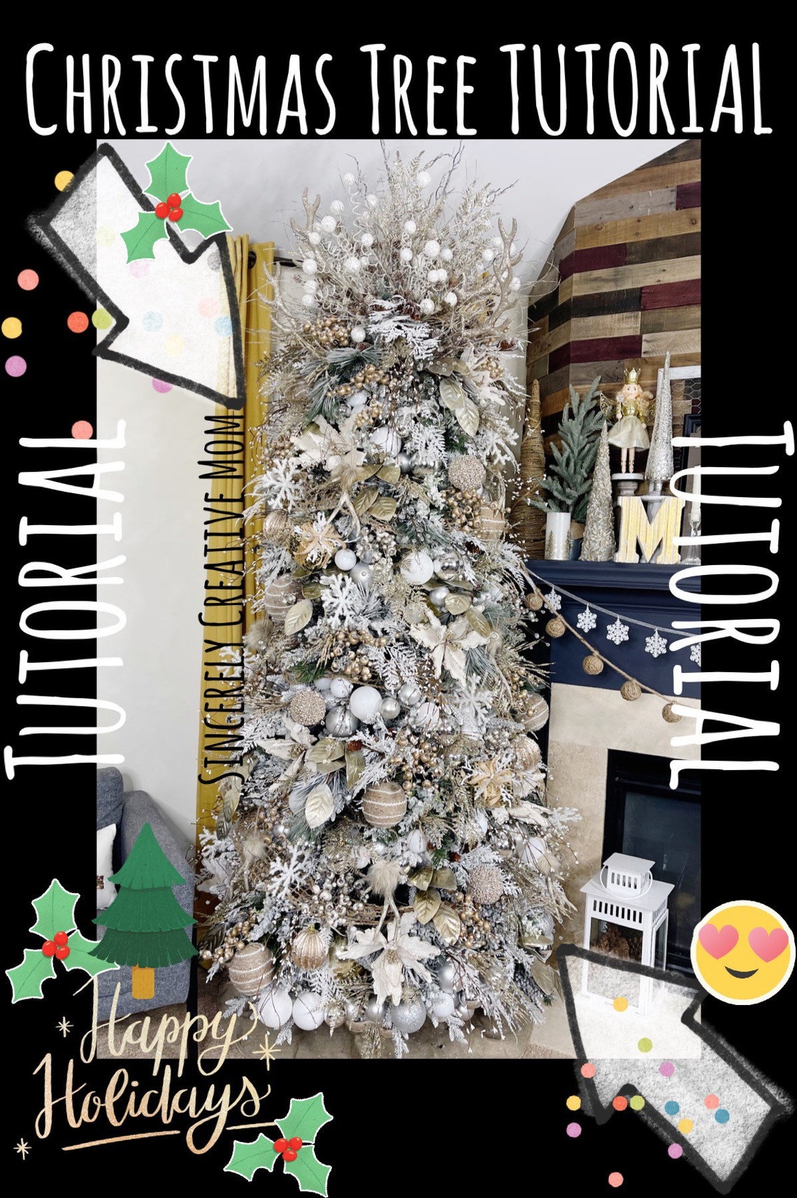 Christmas Tree Tutorial Rustic Glam - Etsy