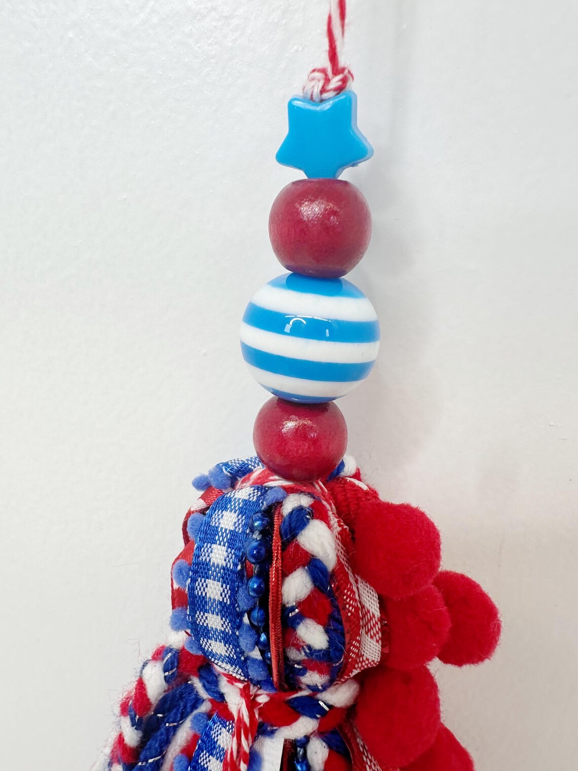 Red, White and Boom Handmade Tassel, Patriotic Americana Door Decor ...