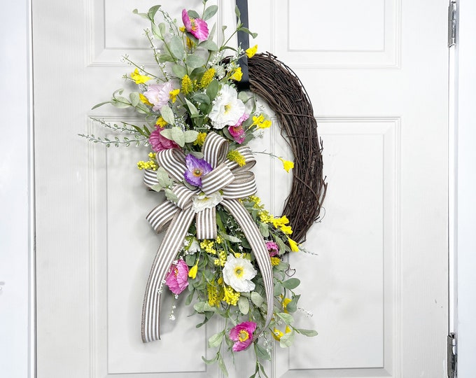 Summer Wreath for Front Door, Spring, Wreath, Fun Wreath, Everyday ...