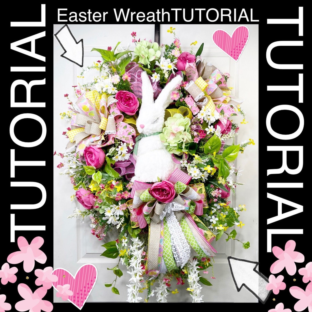 Easter Bunny Wreath Tutorial - Etsy