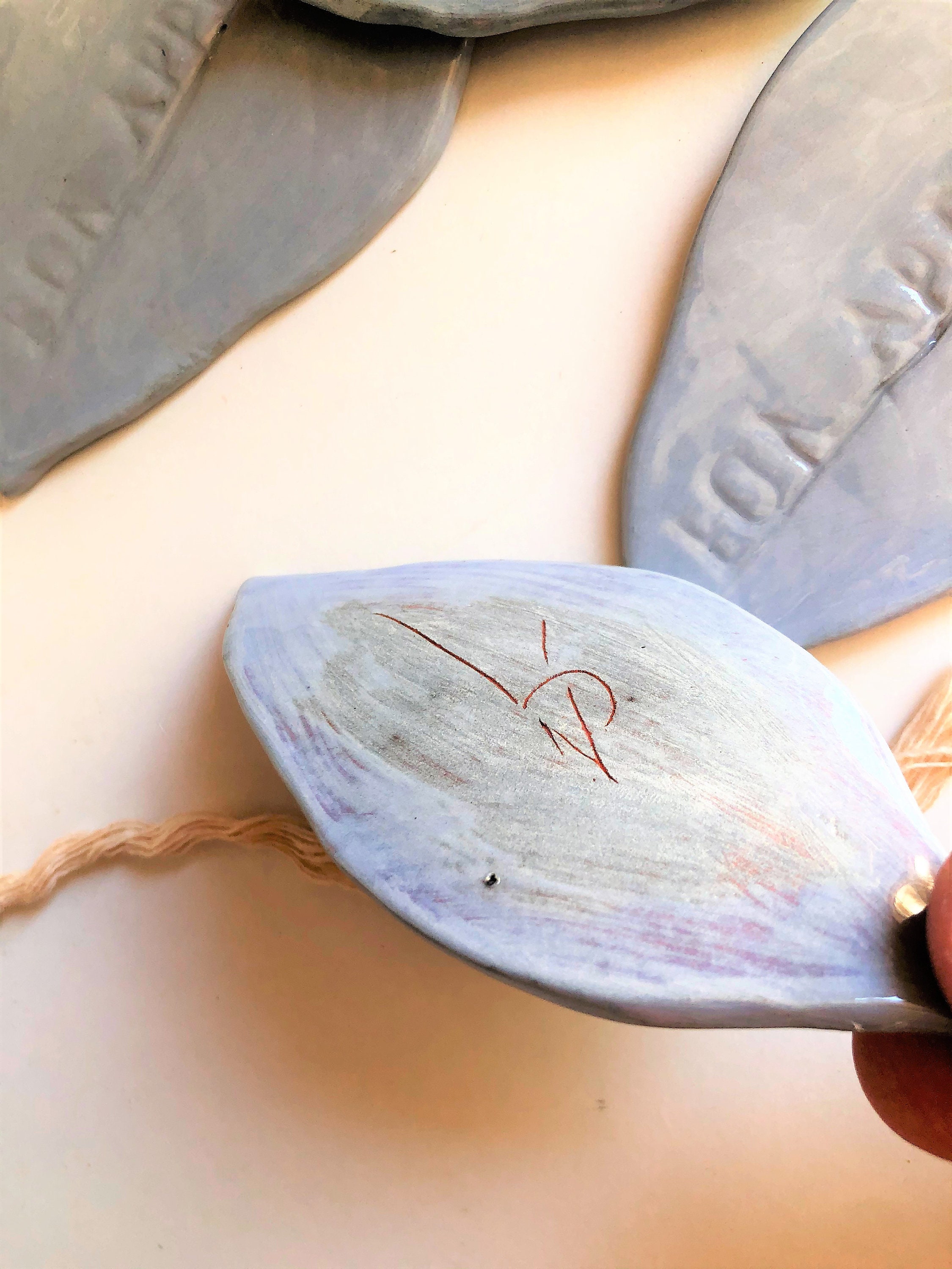 Set of 4 Handmade Ceramic Knife Rest Rest//ceramic Knife Rest//gray ...