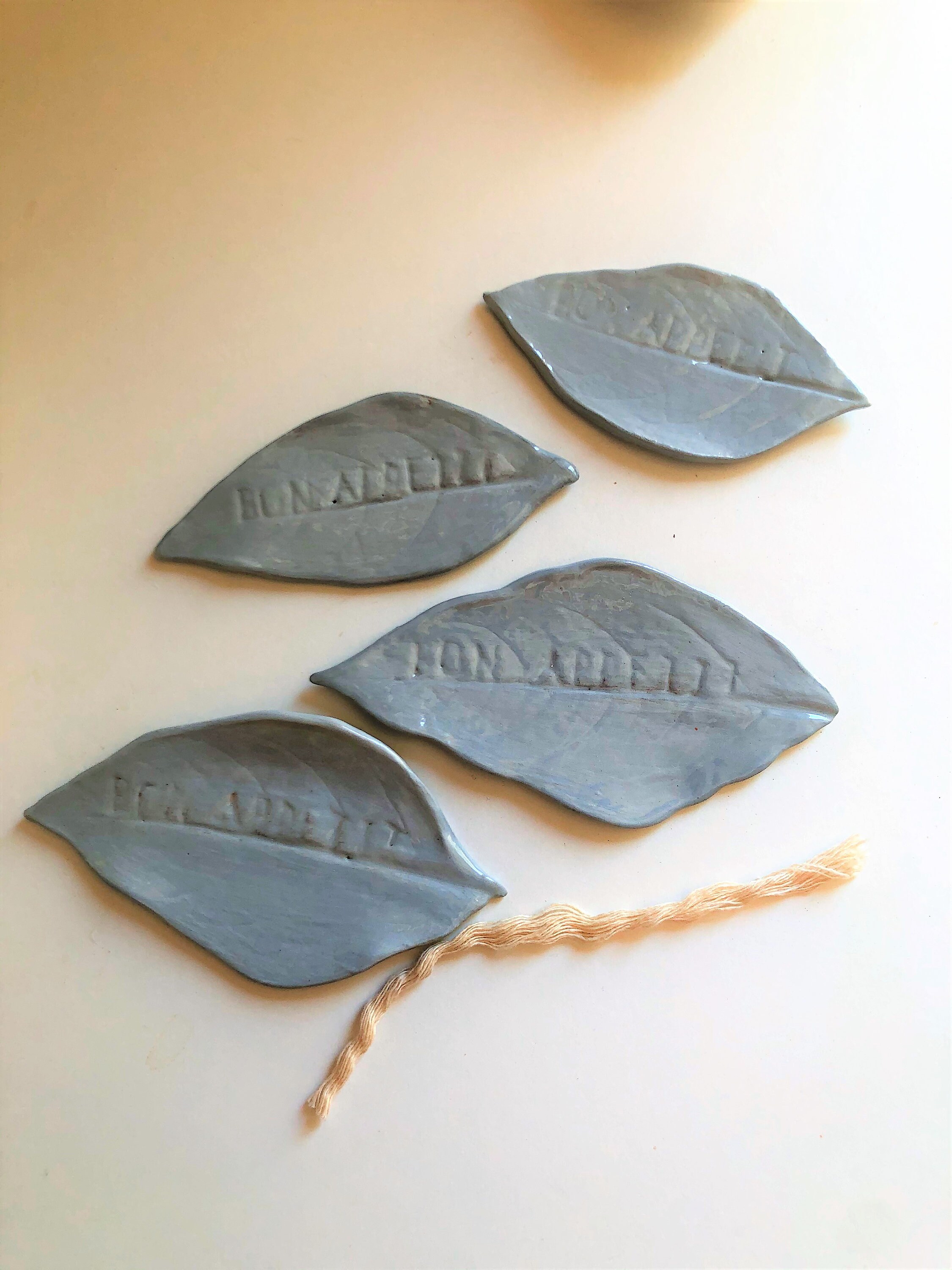Set of 4 Handmade Ceramic Knife Rest Rest//ceramic Knife Rest//gray ...