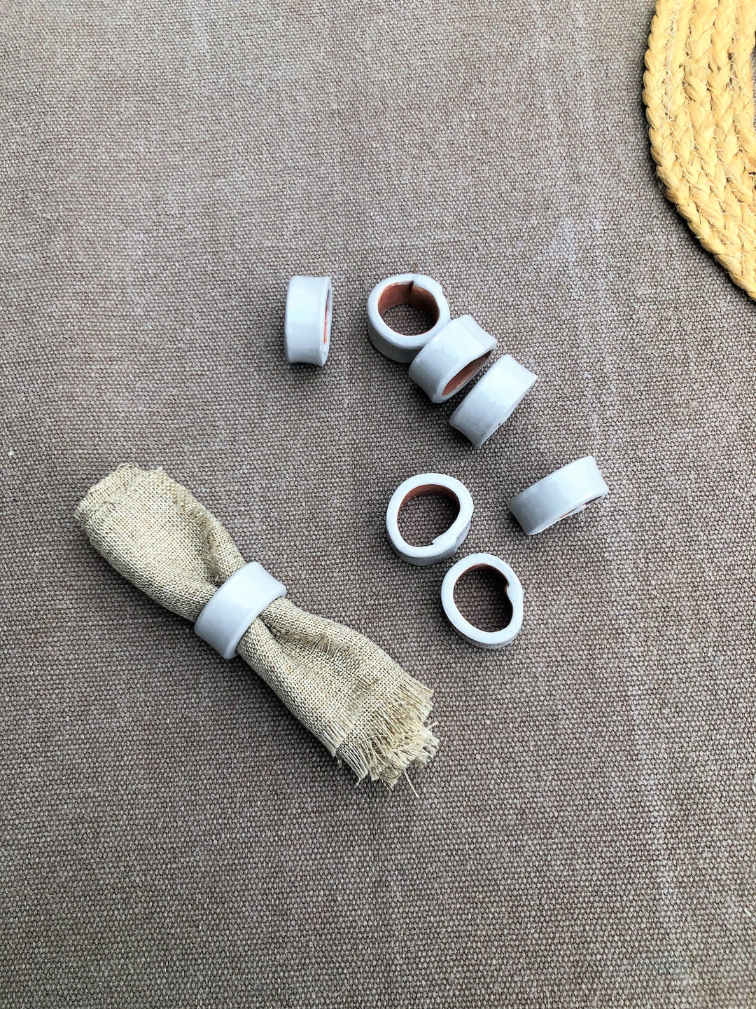 Handmade Ceramic Napkin Rings - Etsy