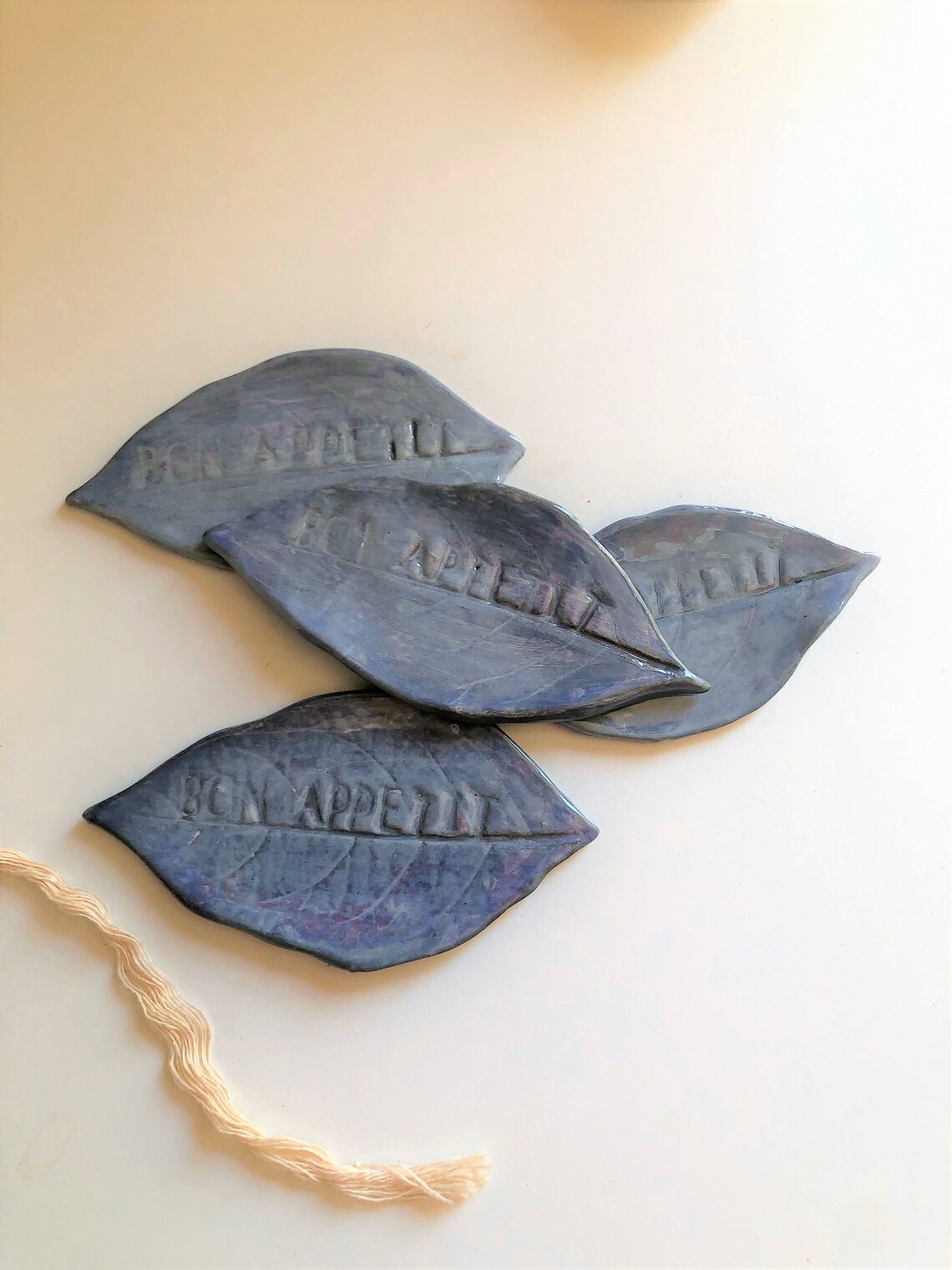 Set of 4 Handmade Ceramic Knife Rest Rest//ceramic Knife Rest//gray ...
