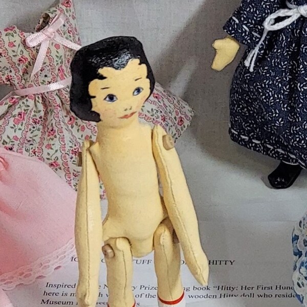 HITTY DOLL Basic Hitty Doll PDF Sewing Pattern Tutorial for Hitty Doll ...