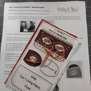 HITTY Raikes Large Historic Bonnet Kit - Etsy