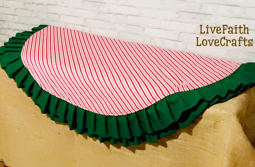Peppermint Tree Skirt - Etsy