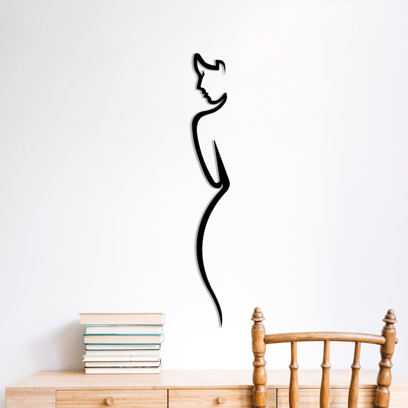 Wall Art Long Thin Metal - Etsy