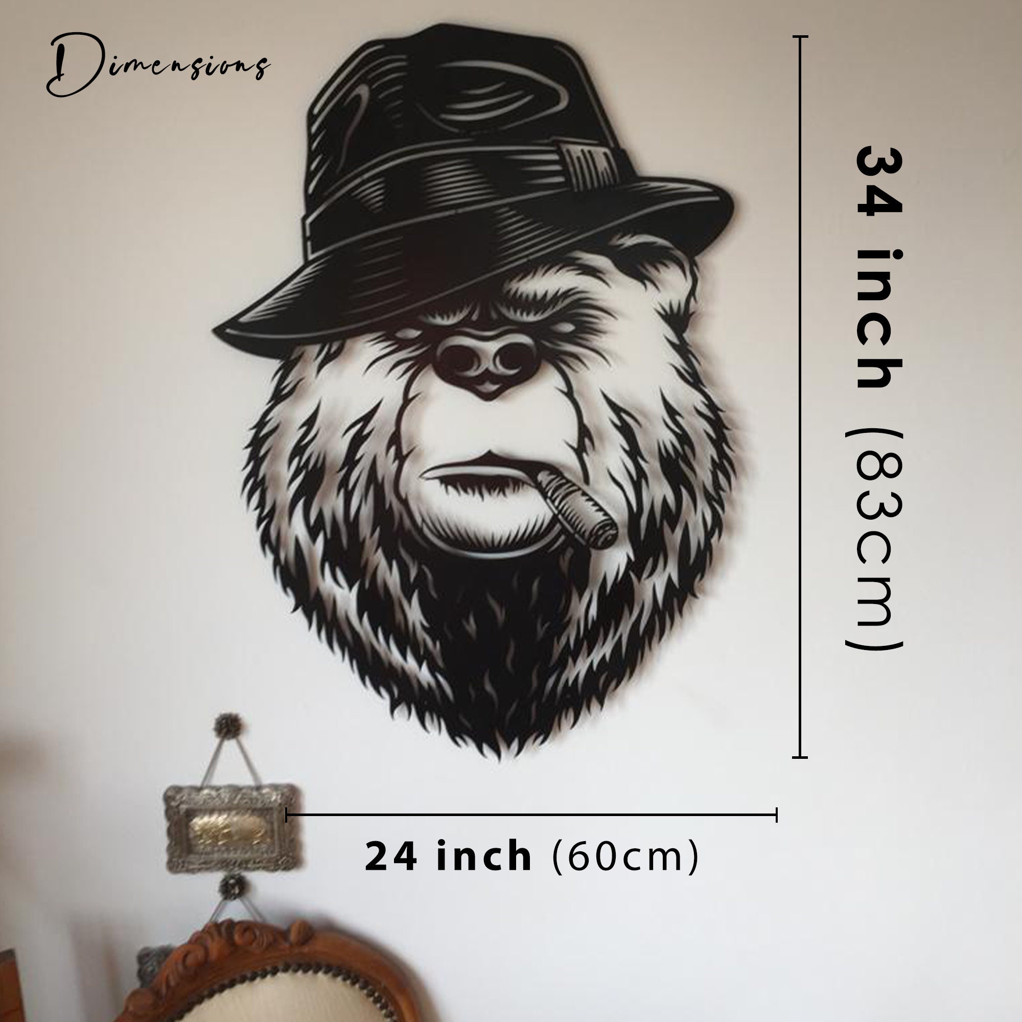 Mafia Boss Metal Wall Art Man Cave Wall Decor Gifts for Men | Etsy