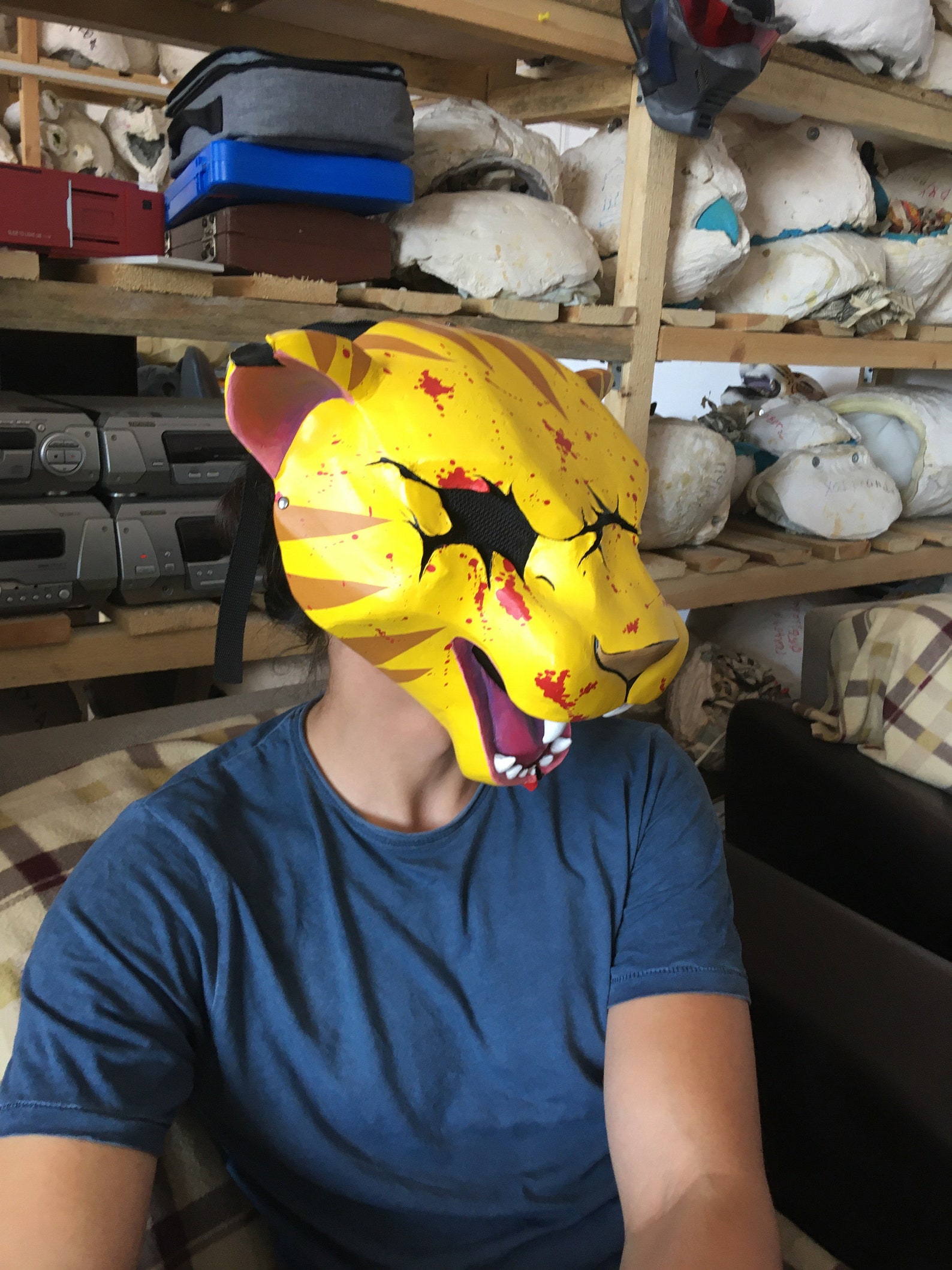 Tiger Tony mask Hot Line Miami by MASKCRAFT | Etsy