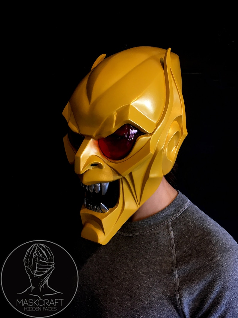 Yellow Goblin helmet inspired Spider-Man Universe Marvel | Etsy