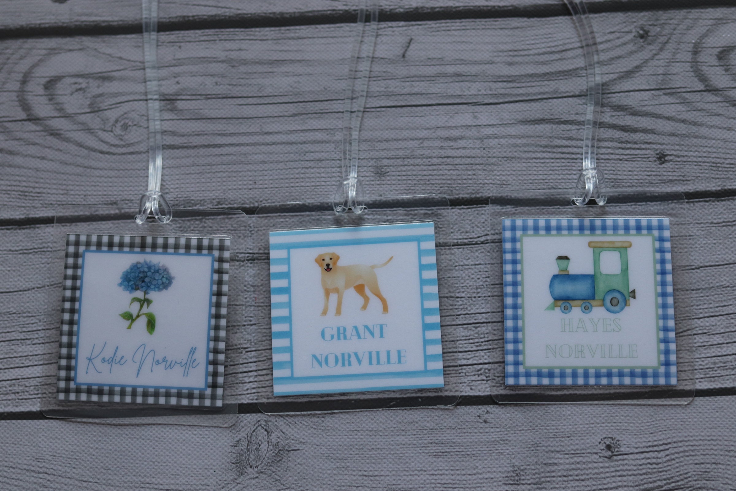 Laminated Train Bag Tag for School Backpack, Diaper Bag, Church Nursery ...