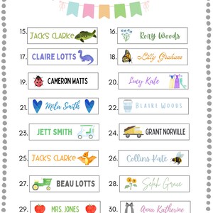School Supply Labels - Back to School Labels - Kids Labels - Etsy