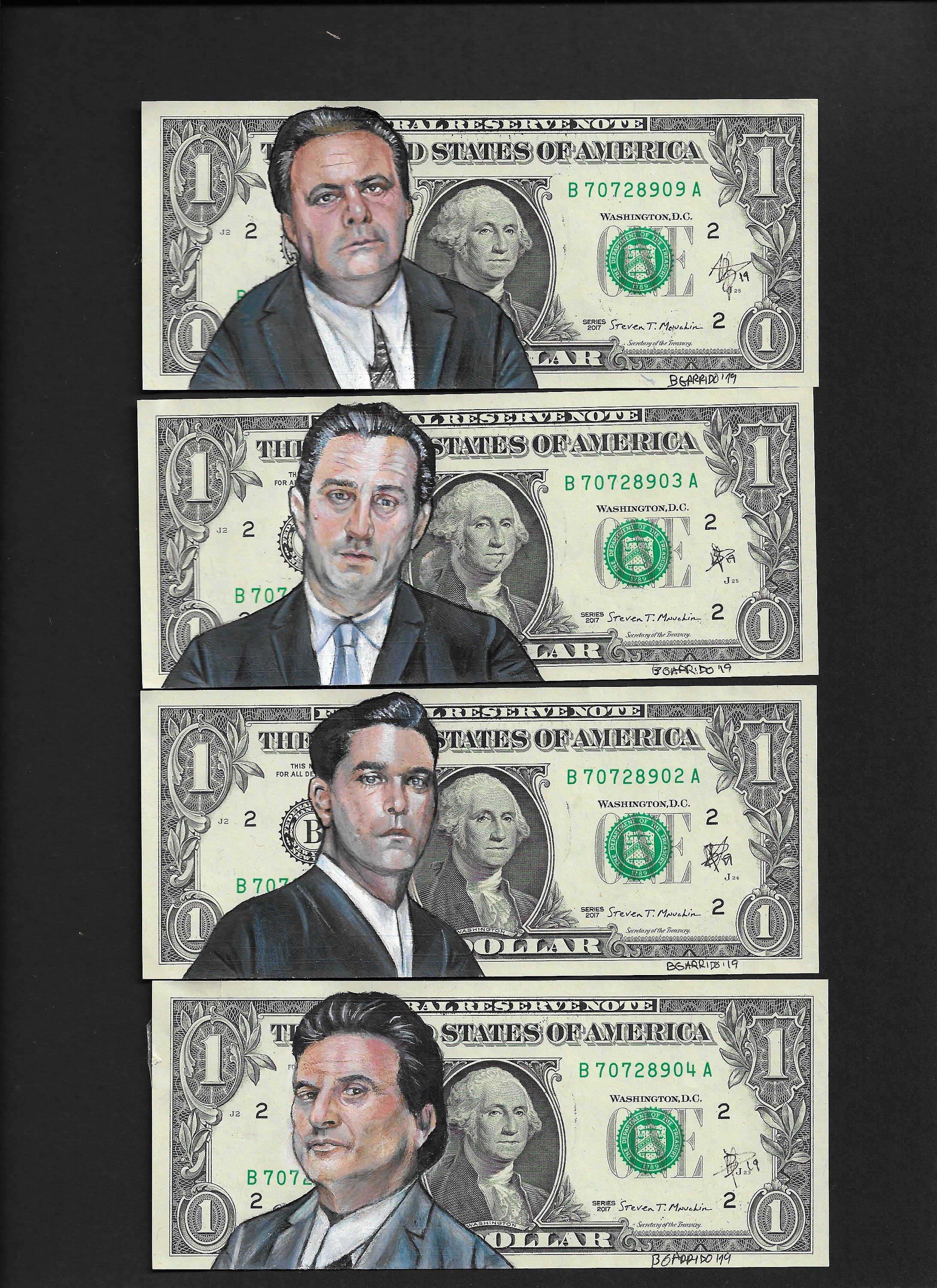 Personalised Real Dollar Bill Art Custom Painting on Dollar | Etsy