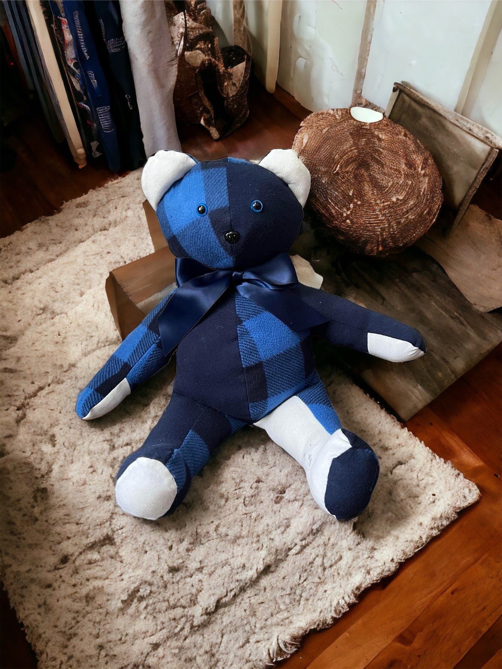 Memory Teddy Bear, Keepsake Bear, Memorial Bear, - Etsy