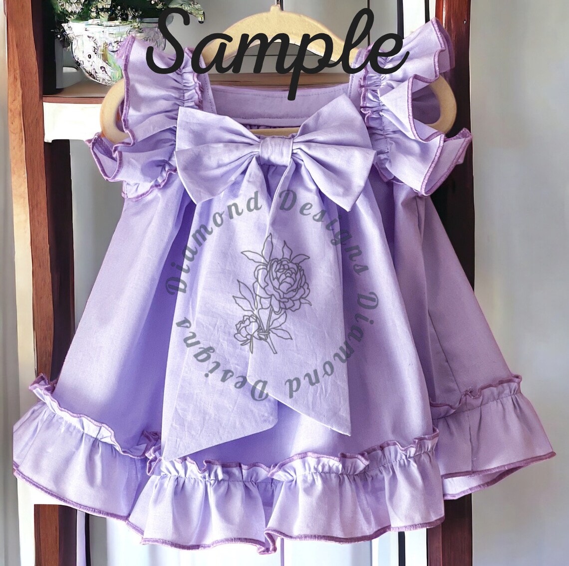 Vintage Style Customizable Bow Back Dress - Etsy
