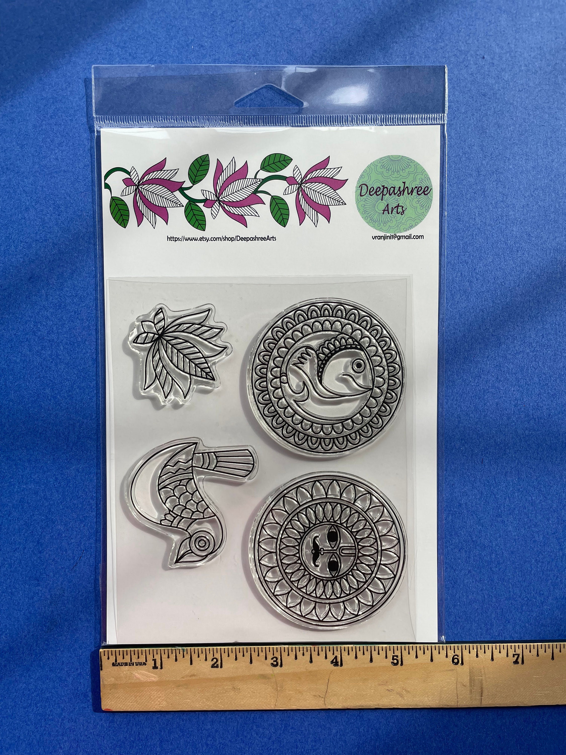 Madhubani Stamp/ Madhubani Art/ Indian Art/ Stamping Kit/ | Etsy