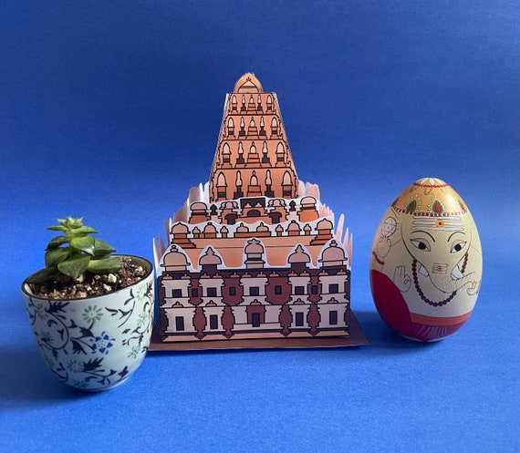 DIY Paper Temple/ Indian Temple/ 3D Temple/ DIY Paper Doll/ | Etsy
