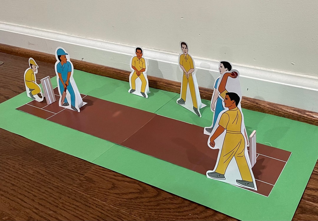 DIY Cricket Set/ DIY Paper Doll/ Paper Craft/ Cricket Craft/ Navarathri ...