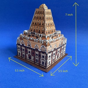 Buy DIY Paper Temple/ Indian Temple/ 3D Temple/ DIY Paper Doll/ Paper ...