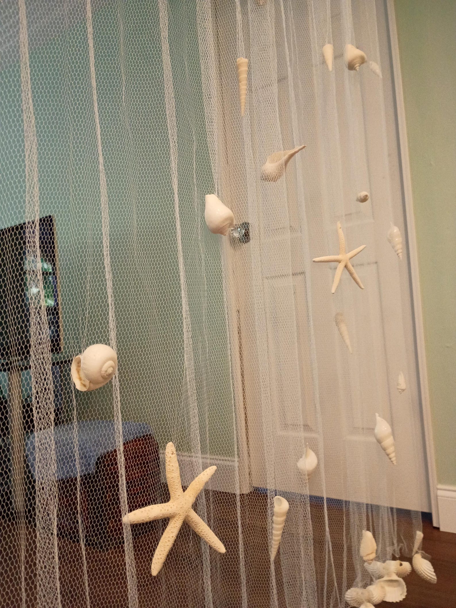 Starfish and Seashell Curtain 2 - Etsy
