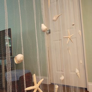 Starfish and Seashell Curtain 2 - Etsy