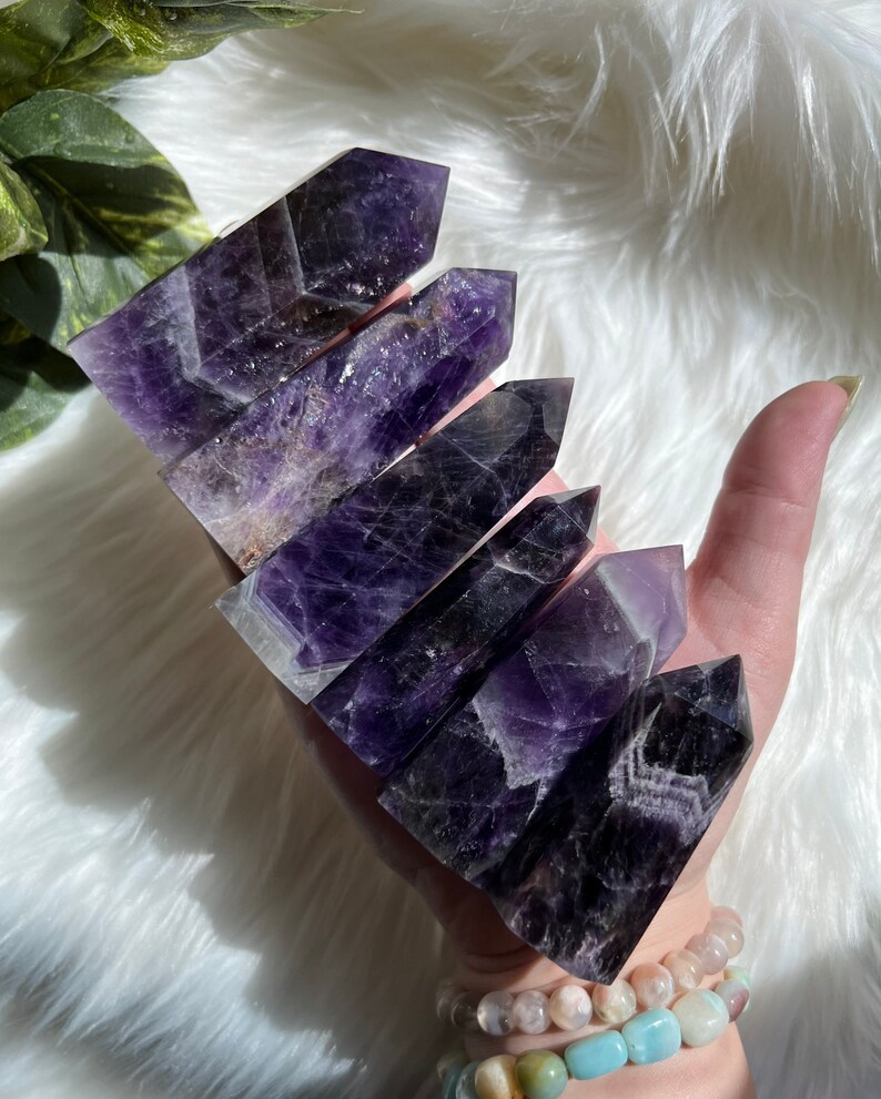 Amethyst Tower Amethyst Point Crystal Tower Crystal - Etsy