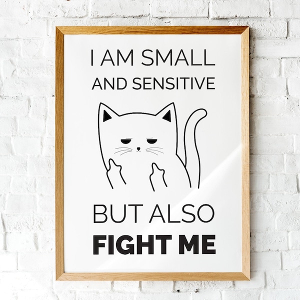 Middle Finger Cat - Etsy