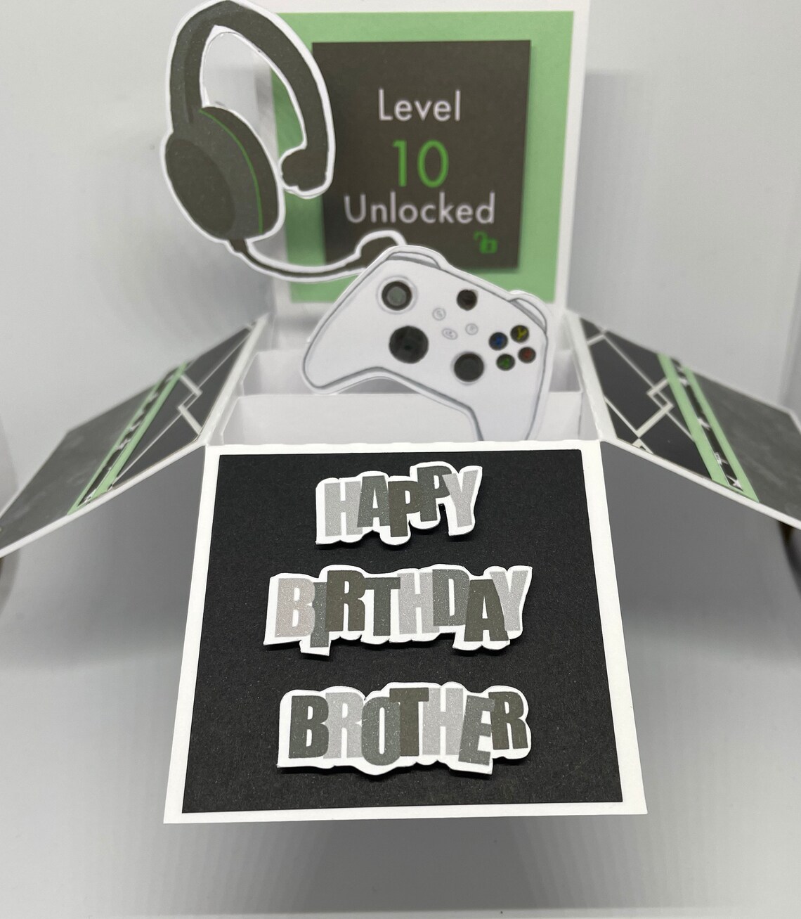 Personalised Hand Drawn Pop up 3d Box Gamer Gaming Birthday - Etsy UK