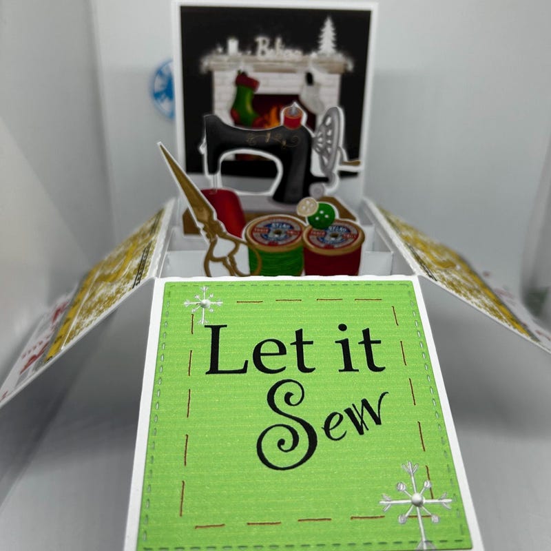 Sewing Birthday Card - Etsy